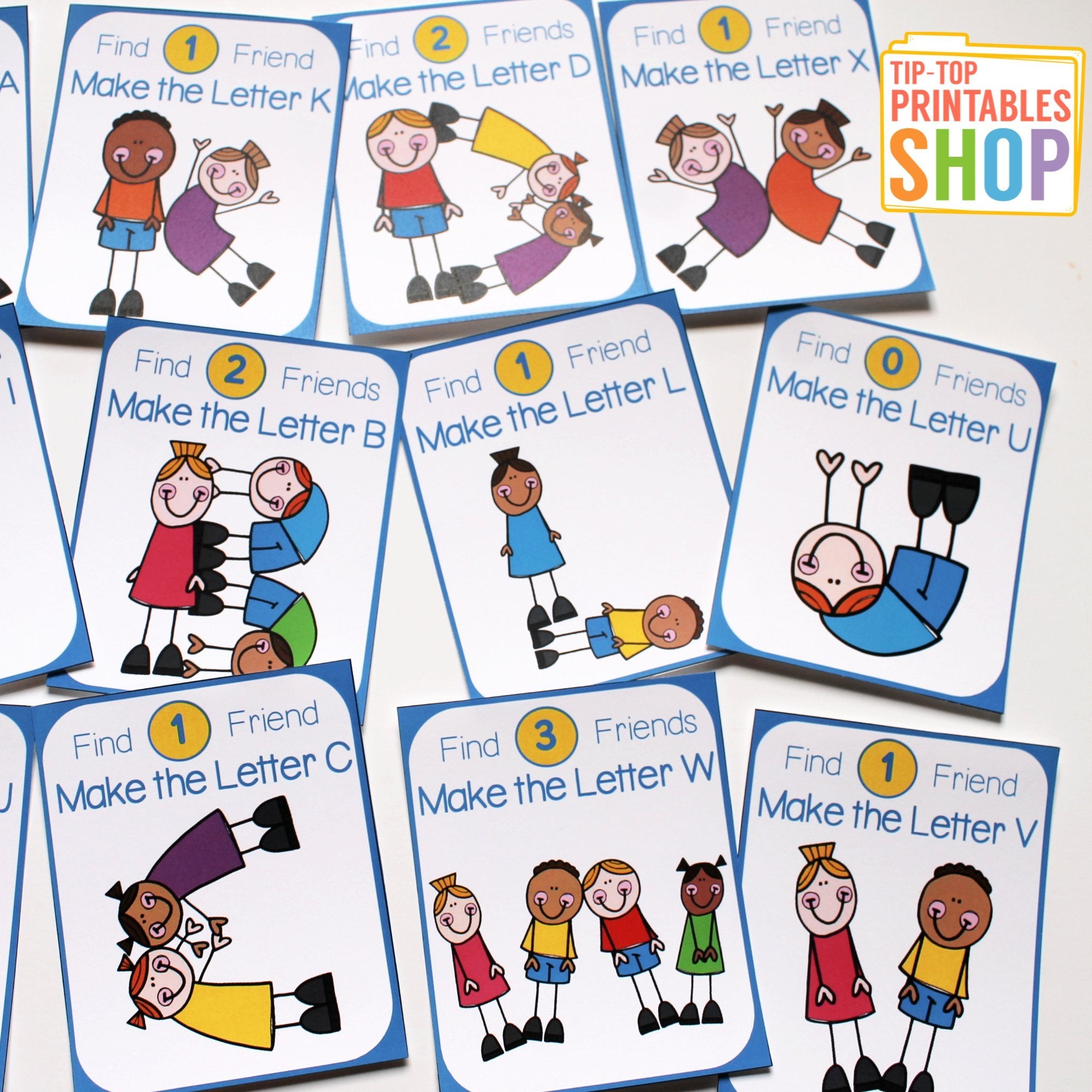 ABC Alphabet Cards – The Tip-Top Printables Shop