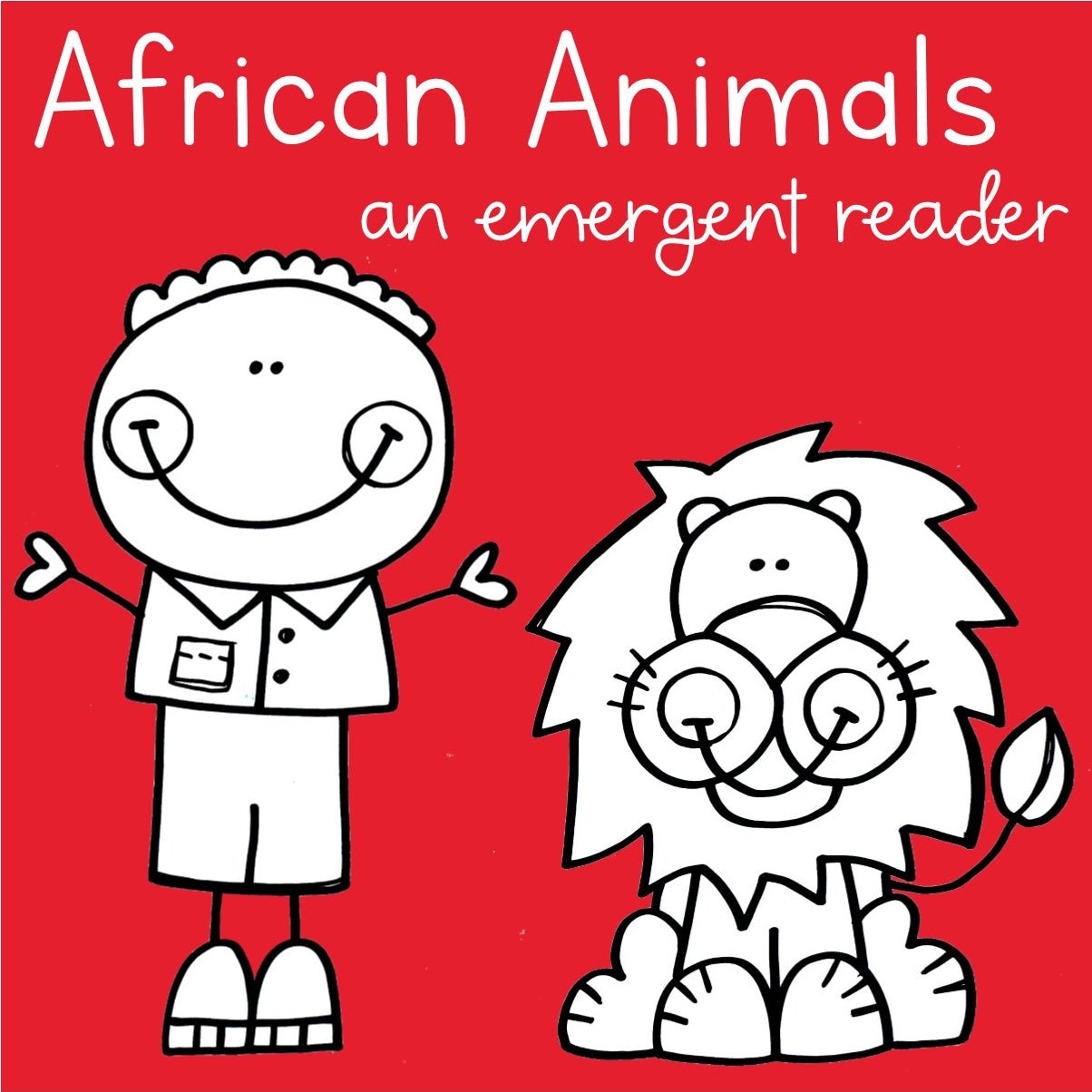 African Animals Emergent Reader – The Tip-Top Printables Shop