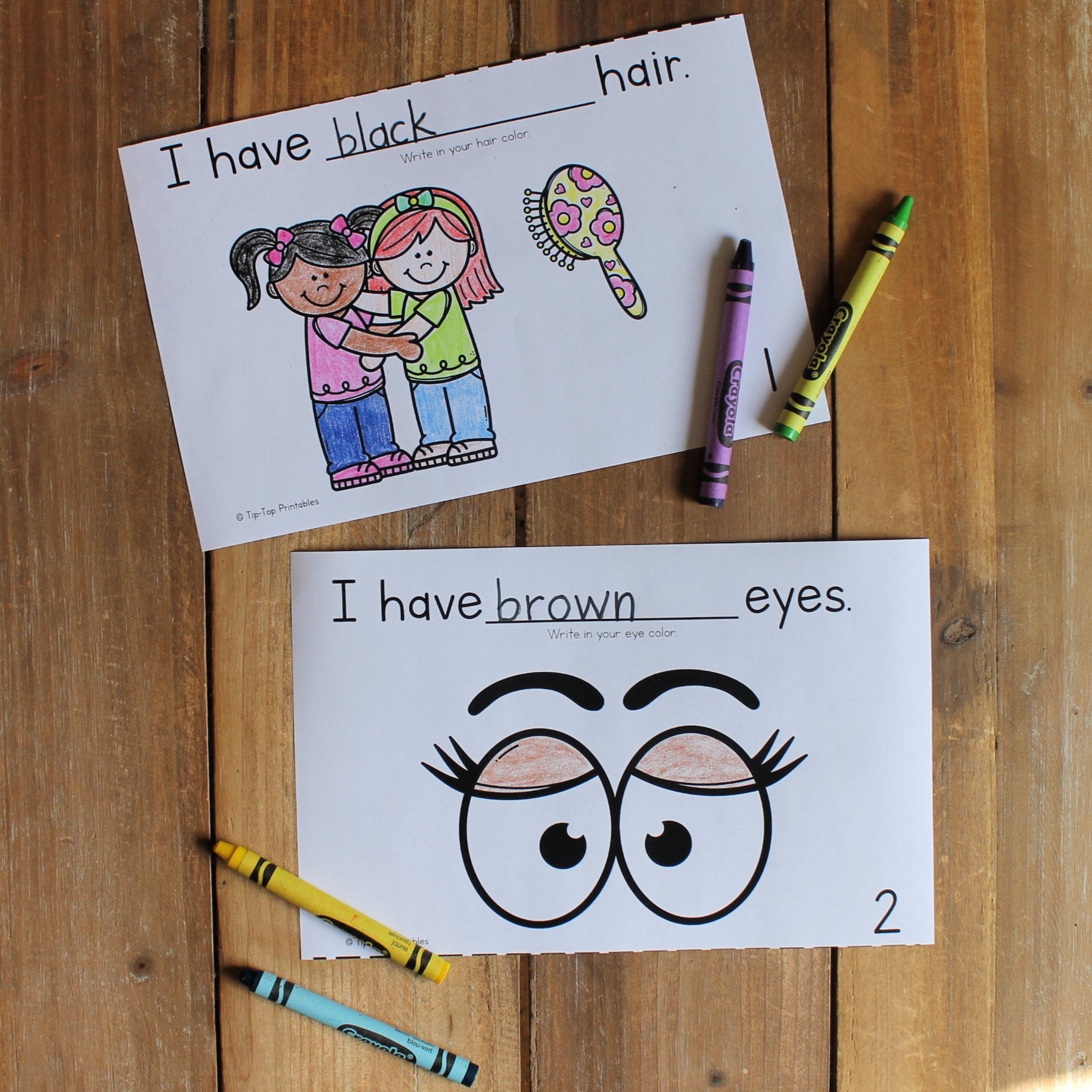 All About Me Emergent Reader – The Tip-Top Printables Shop