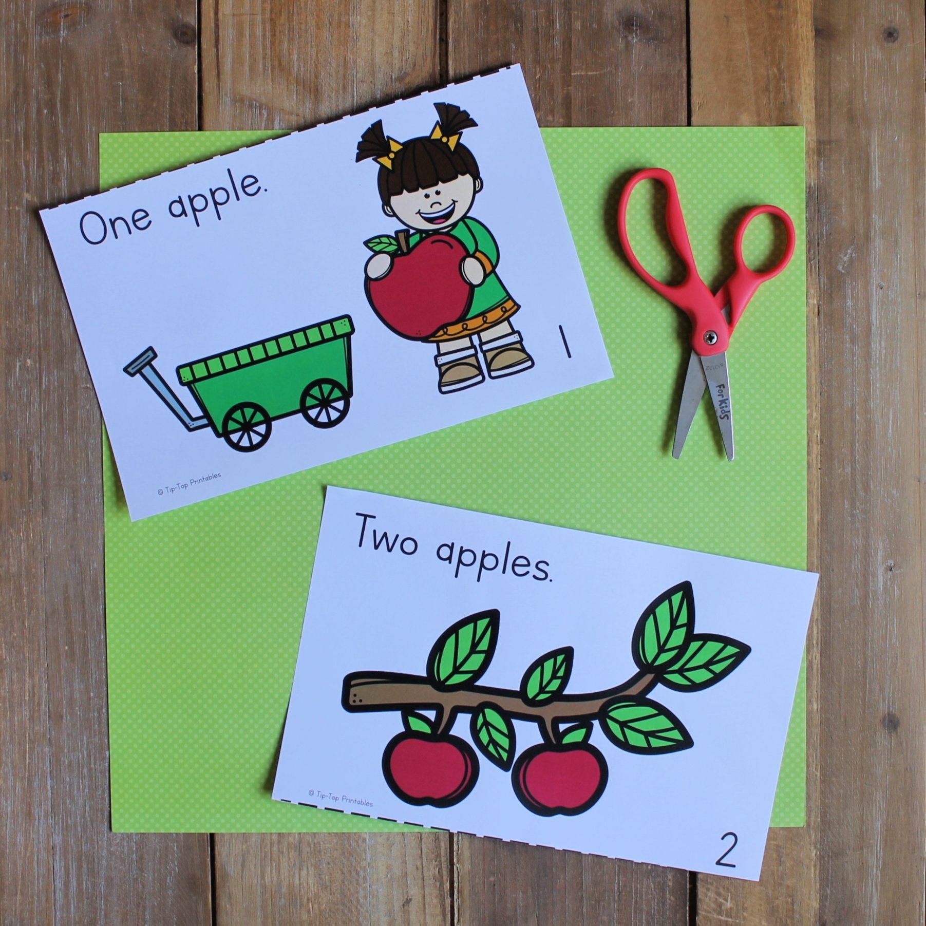 Apples Emergent Reader – The Tip-Top Printables Shop