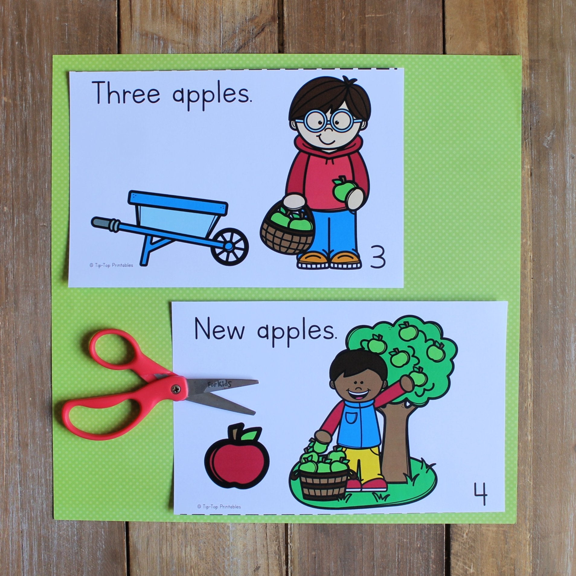 Apples Emergent Reader – The Tip-Top Printables Shop
