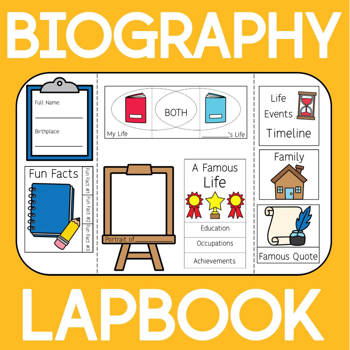 Biography Lapbook – The Tip-Top Printables Shop