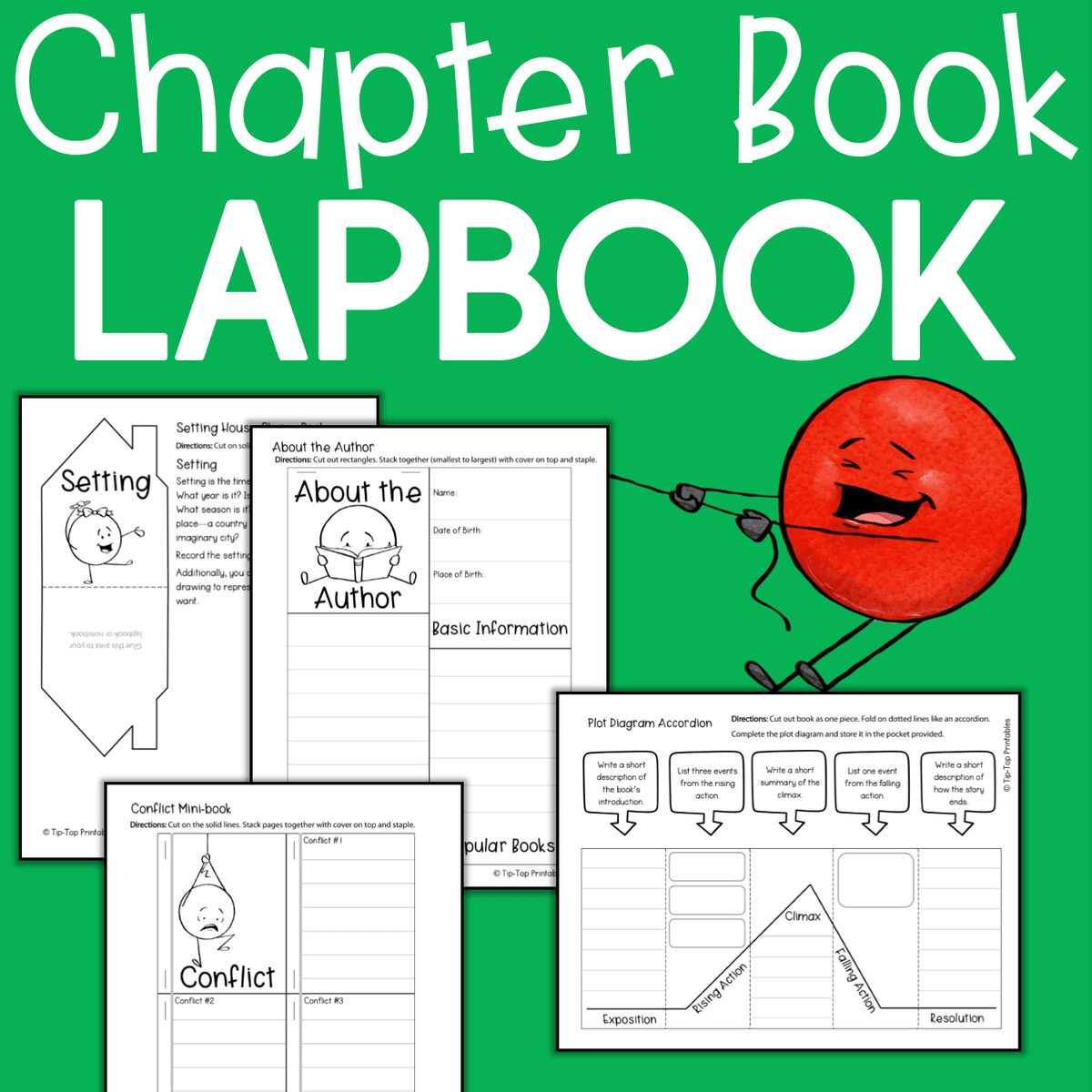 Book Report Lapbook – The Tip-Top Printables Shop