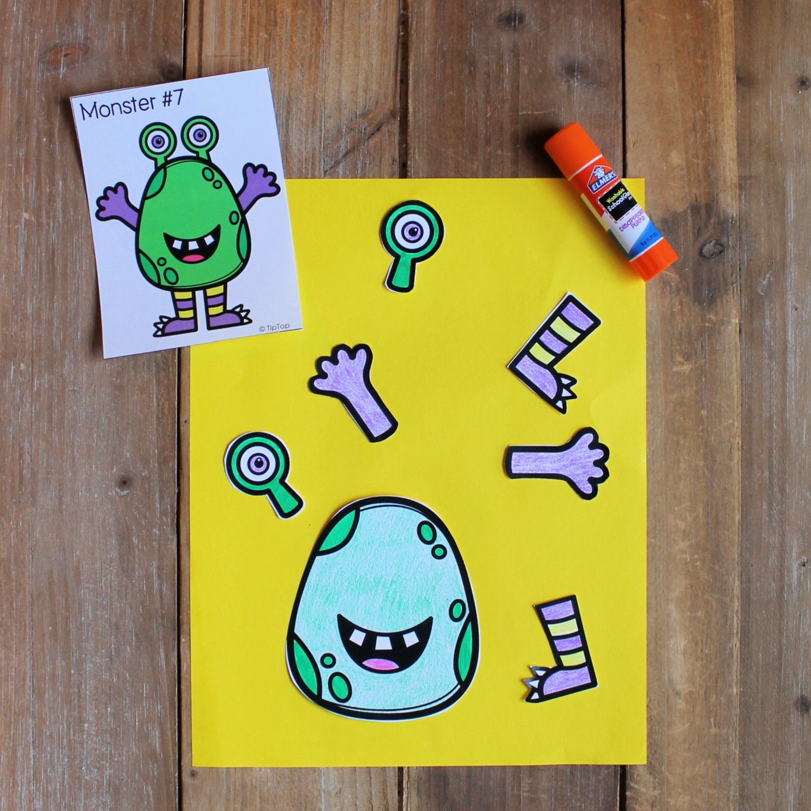 Build a Monster Printable Activity – The Tip-Top Printables Shop