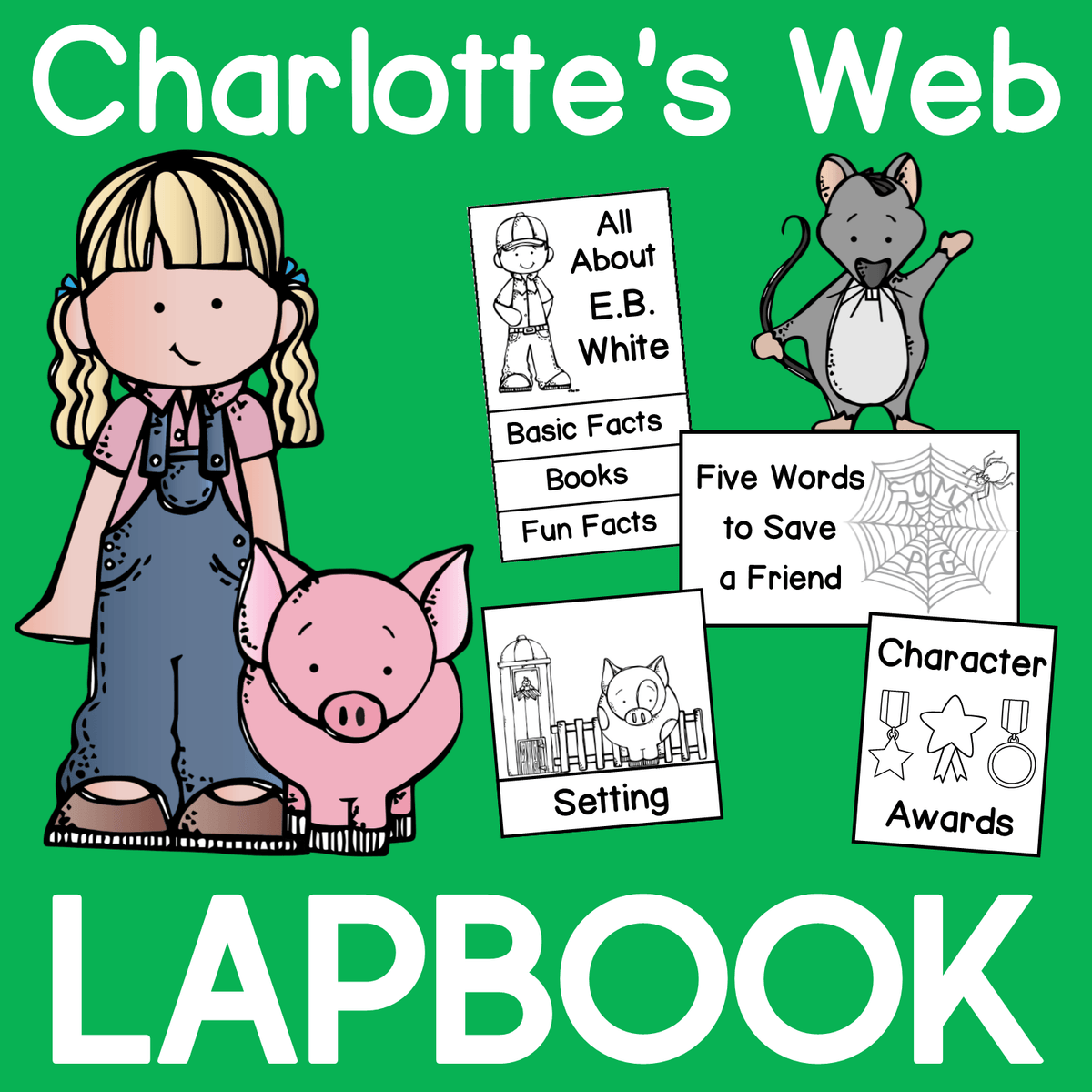 Charlotte's Web Lapbook – The Tip-Top Printables Shop