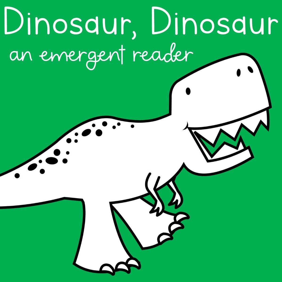 Dinosaur Emergent Reader – The Tip-Top Printables Shop