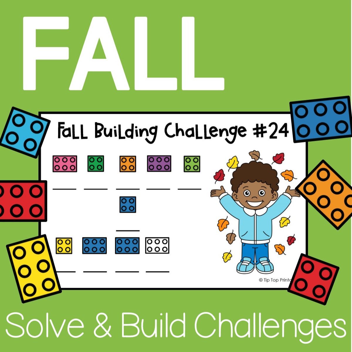 Fall Building Challenge Cards (STEM Activity) – The Tip-Top Printables Shop