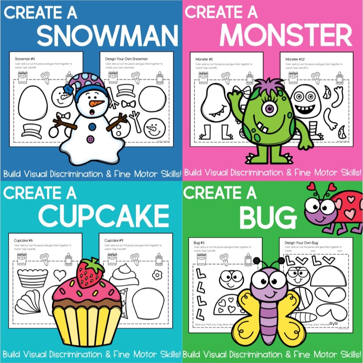 Fine Motor and Visual Discrimination Skill Building Bundle – The Tip ...