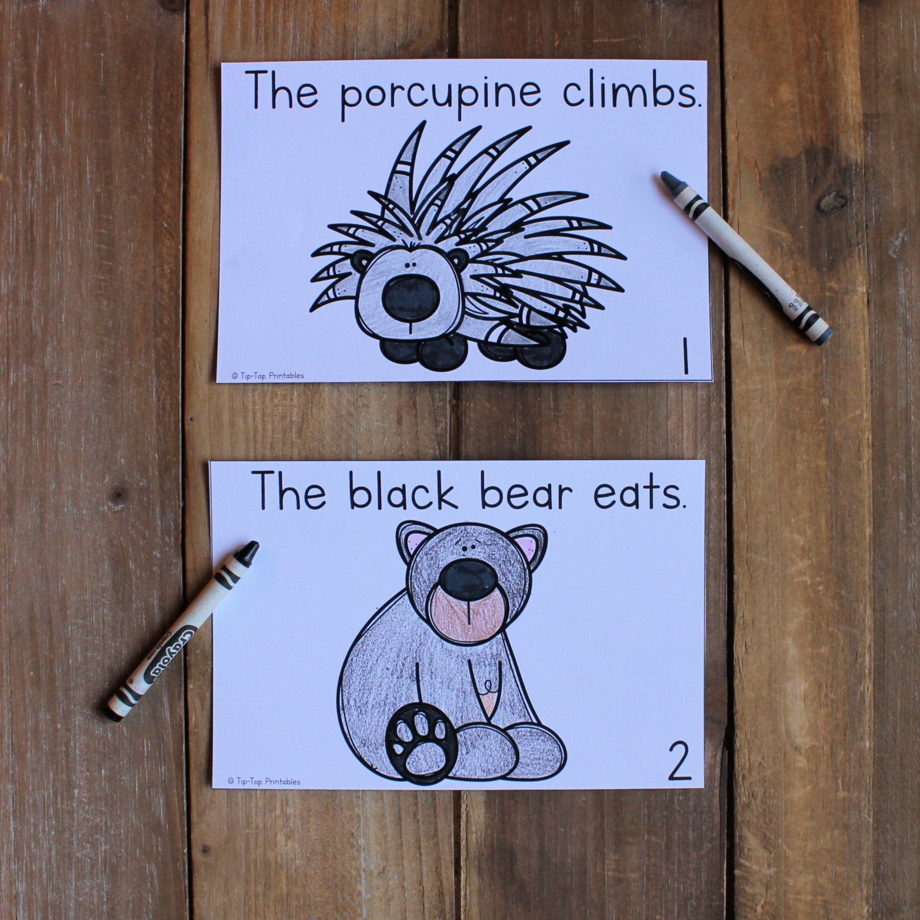 Forest Animals Emergent Reader – The Tip-Top Printables Shop
