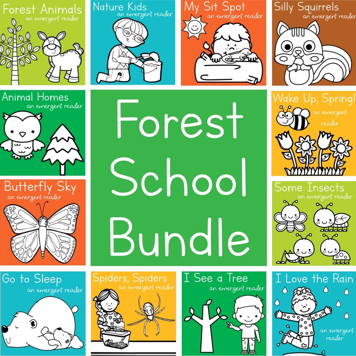 Forest School Emergent Reader Bundle (14 Readers!) – The Tip-Top ...