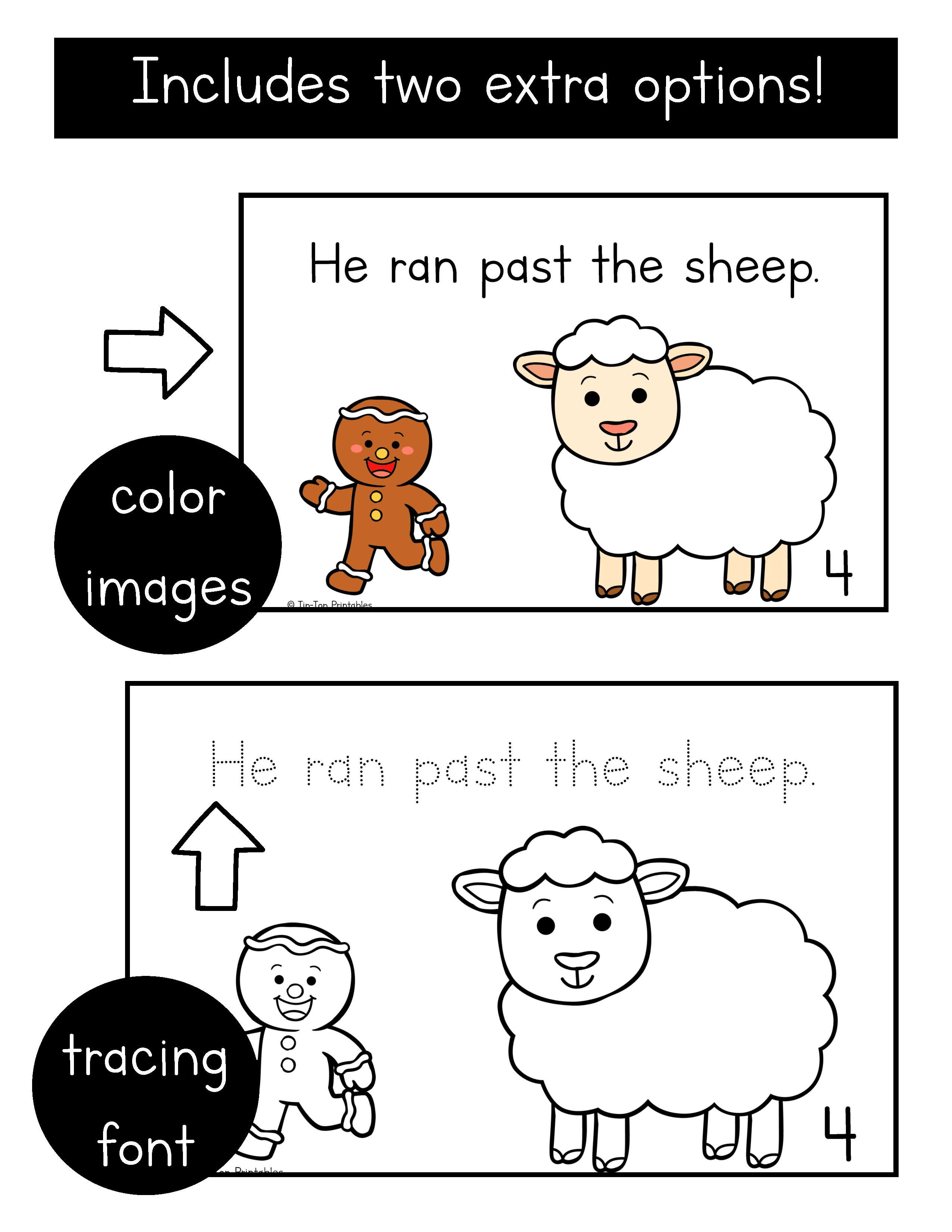 Gingerbread Man Emergent Reader – The Tip-Top Printables Shop