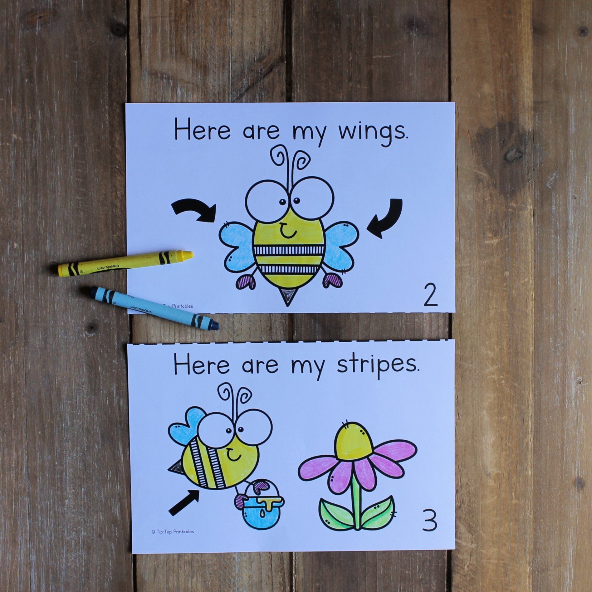 I'm a Little Bee Emergent Reader – The Tip-Top Printables Shop