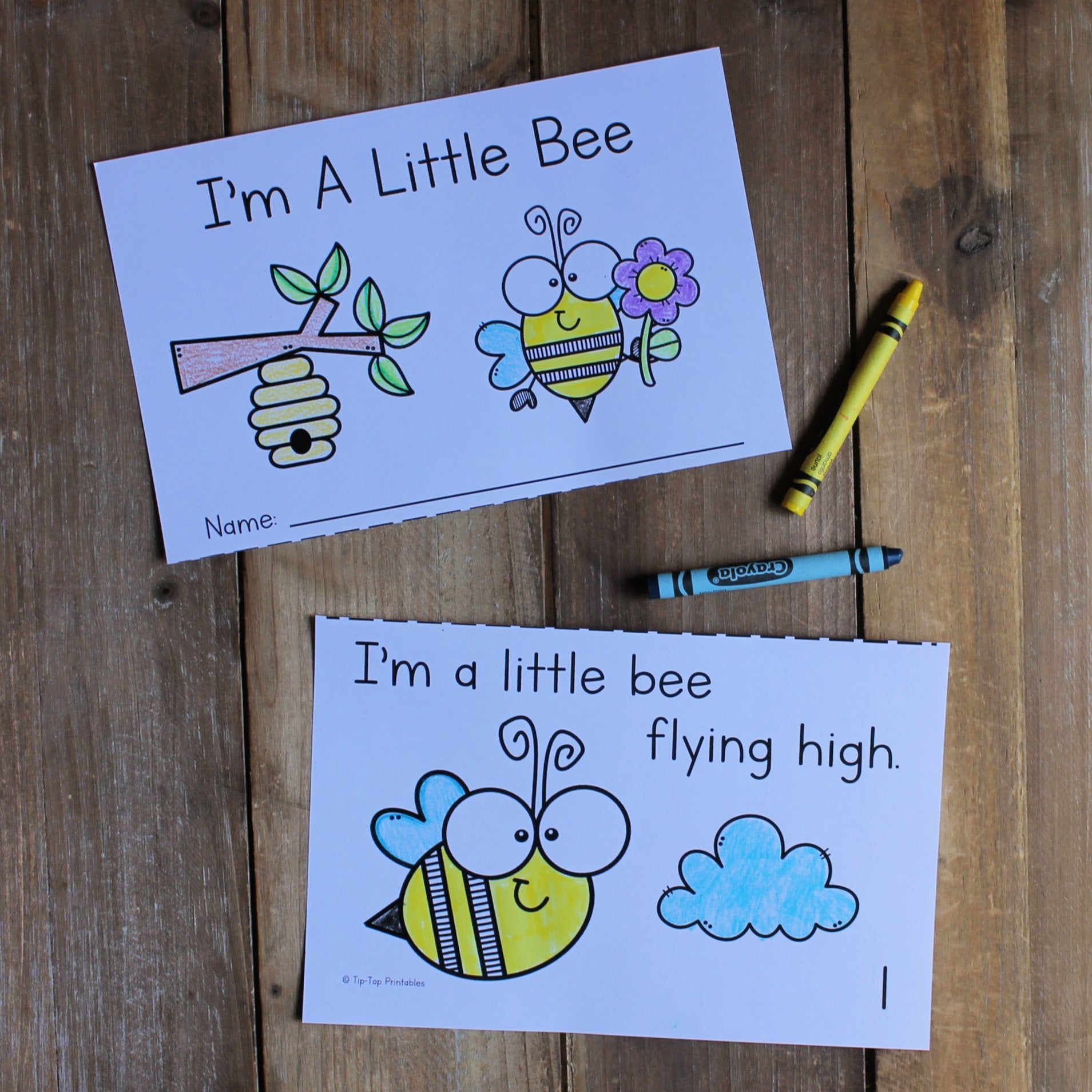 I'm a Little Bee Emergent Reader – The Tip-Top Printables Shop