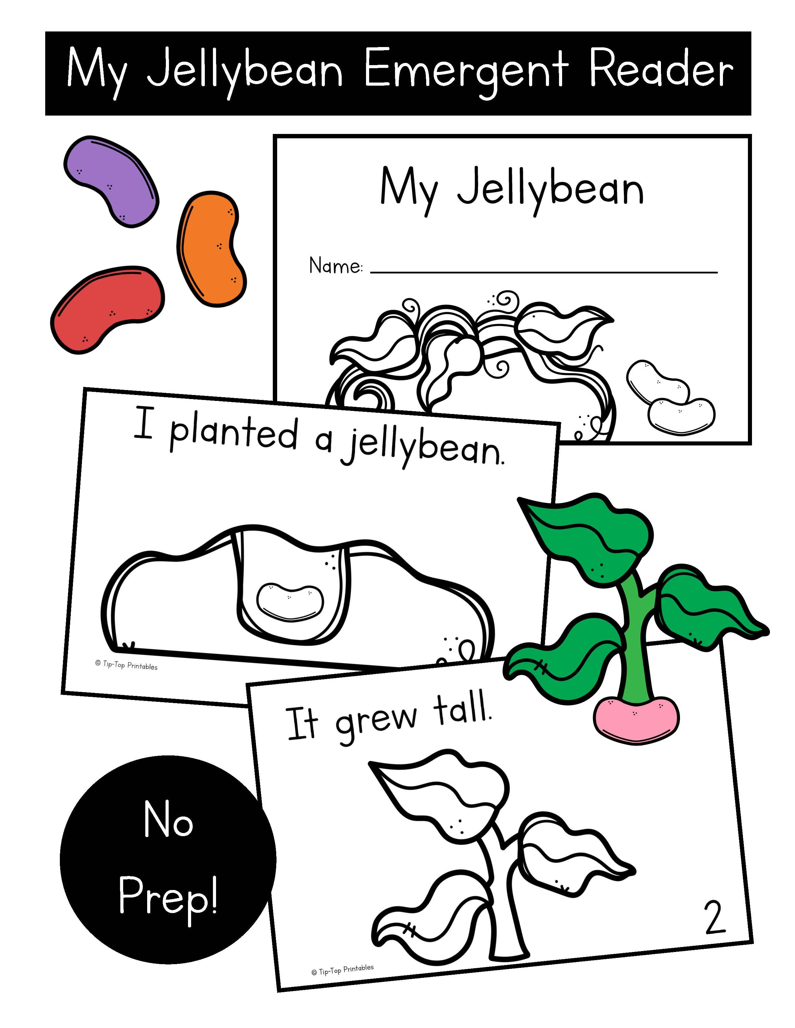 Jellybean Emergent Reader – The Tip-Top Printables Shop