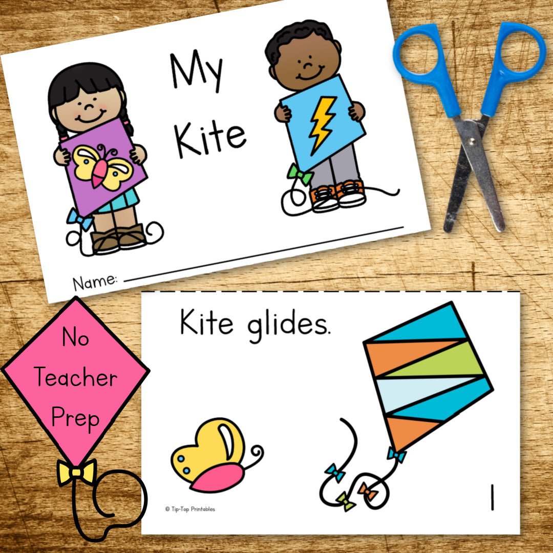 Kites Emergent Reader – The Tip-Top Printables Shop