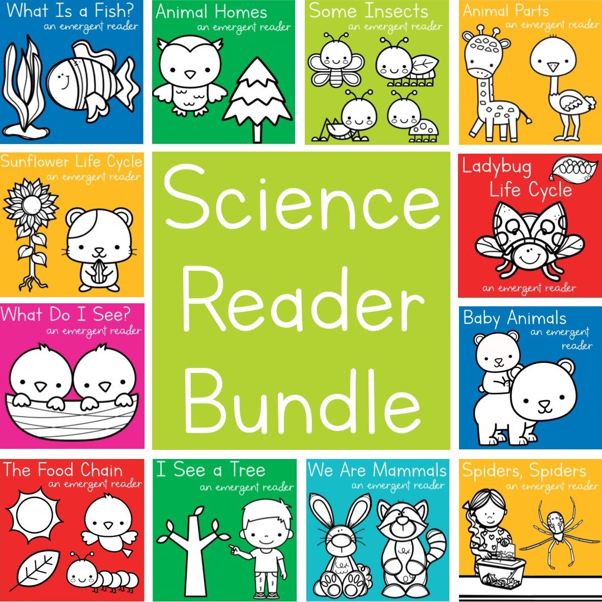 Science Emergent Reader Bundle (14 Readers!) – The Tip-Top Printables Shop