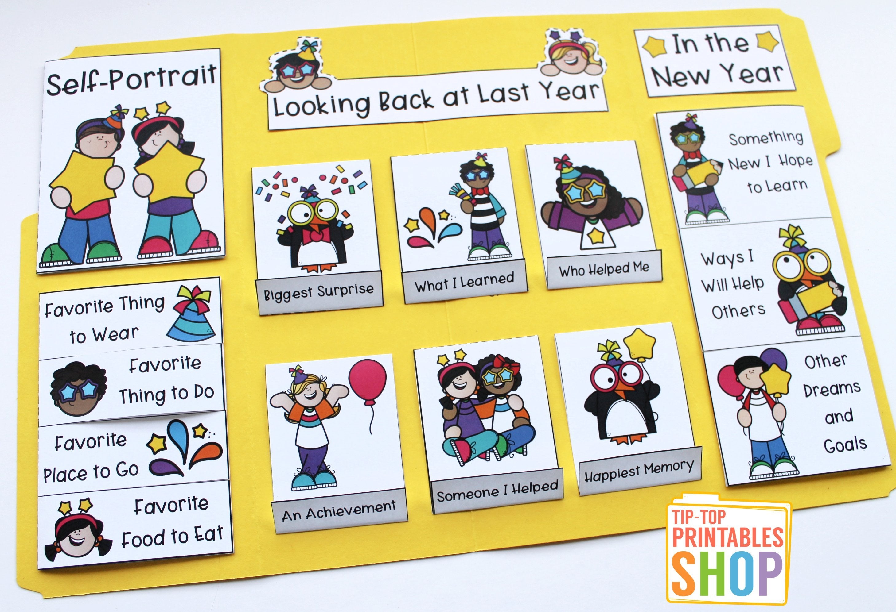 New Year Lapbook – The Tip-Top Printables Shop