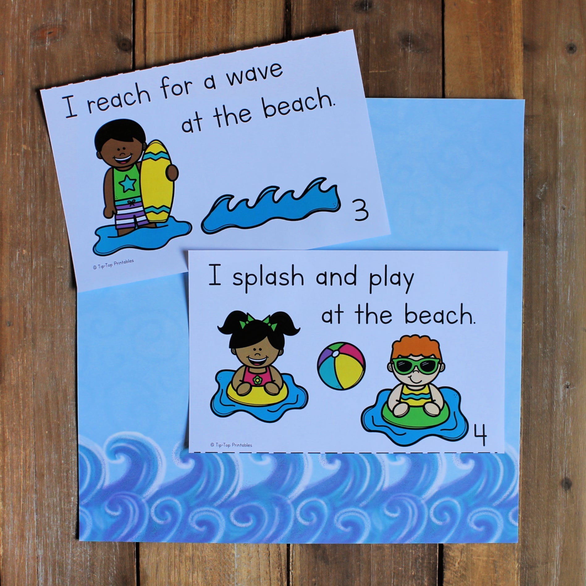 Ocean Emergent Reader – The Tip-Top Printables Shop