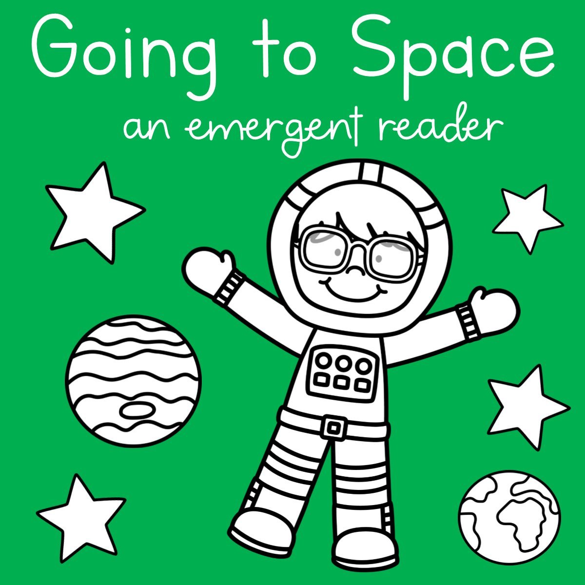 Outer Space Emergent Reader – The Tip-Top Printables Shop