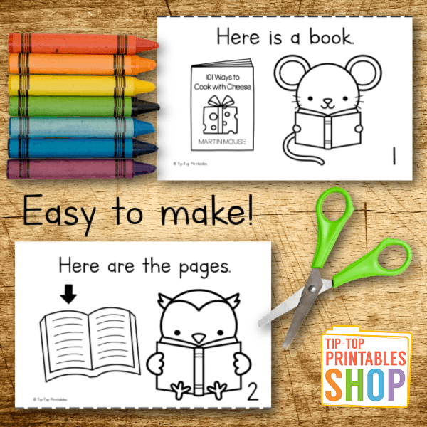 Parts of a Book Printable Book – The Tip-Top Printables Shop