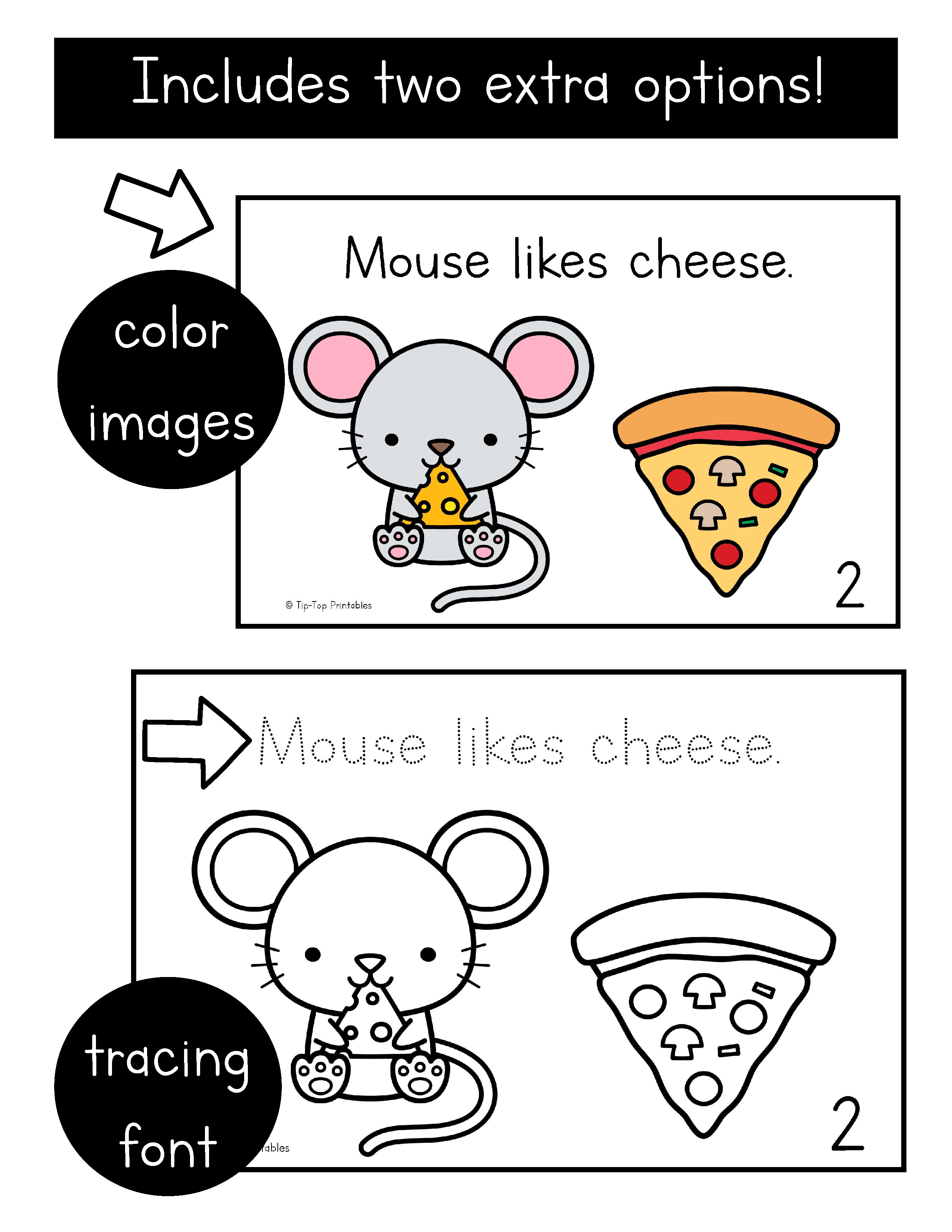 Pizza Emergent Reader – The Tip-Top Printables Shop