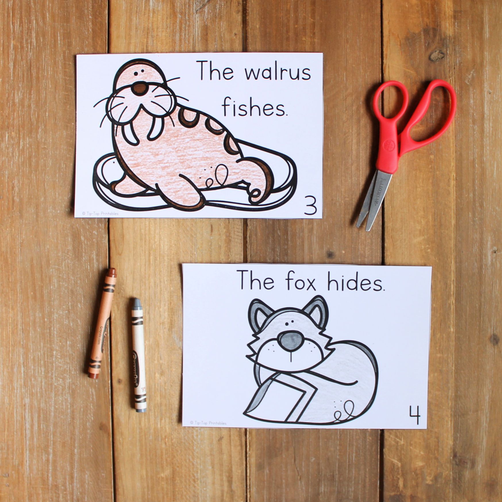 Polar Animals Emergent Reader – The Tip-Top Printables Shop