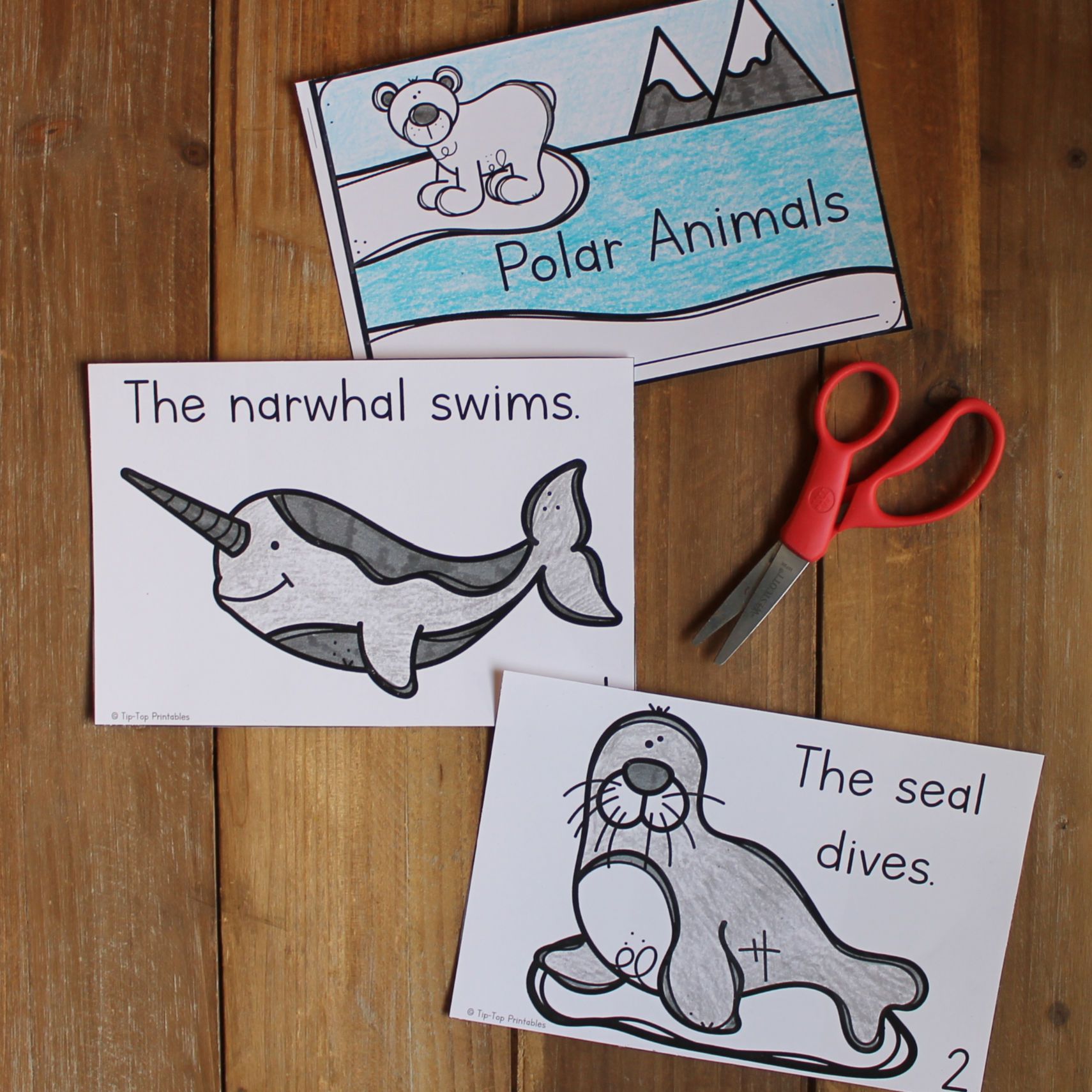 Polar Animals Emergent Reader – The Tip-Top Printables Shop