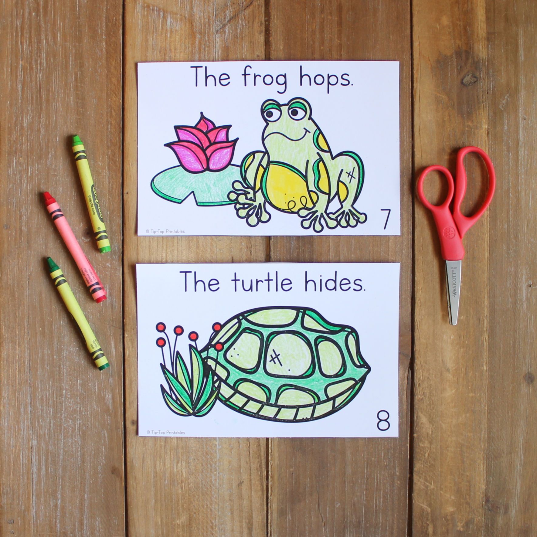 Pond Animals Emergent Reader – The Tip-Top Printables Shop
