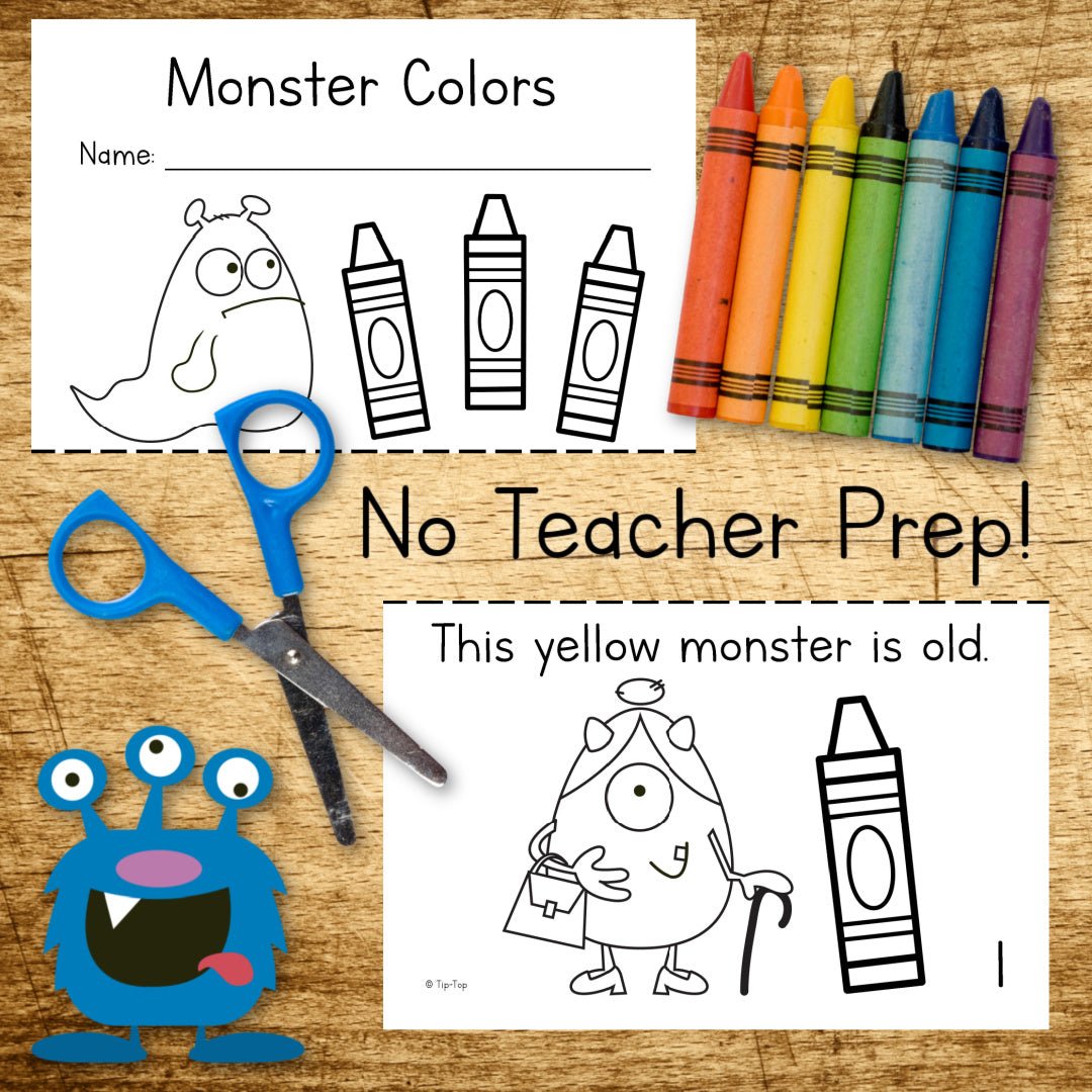 color monster coloring pages