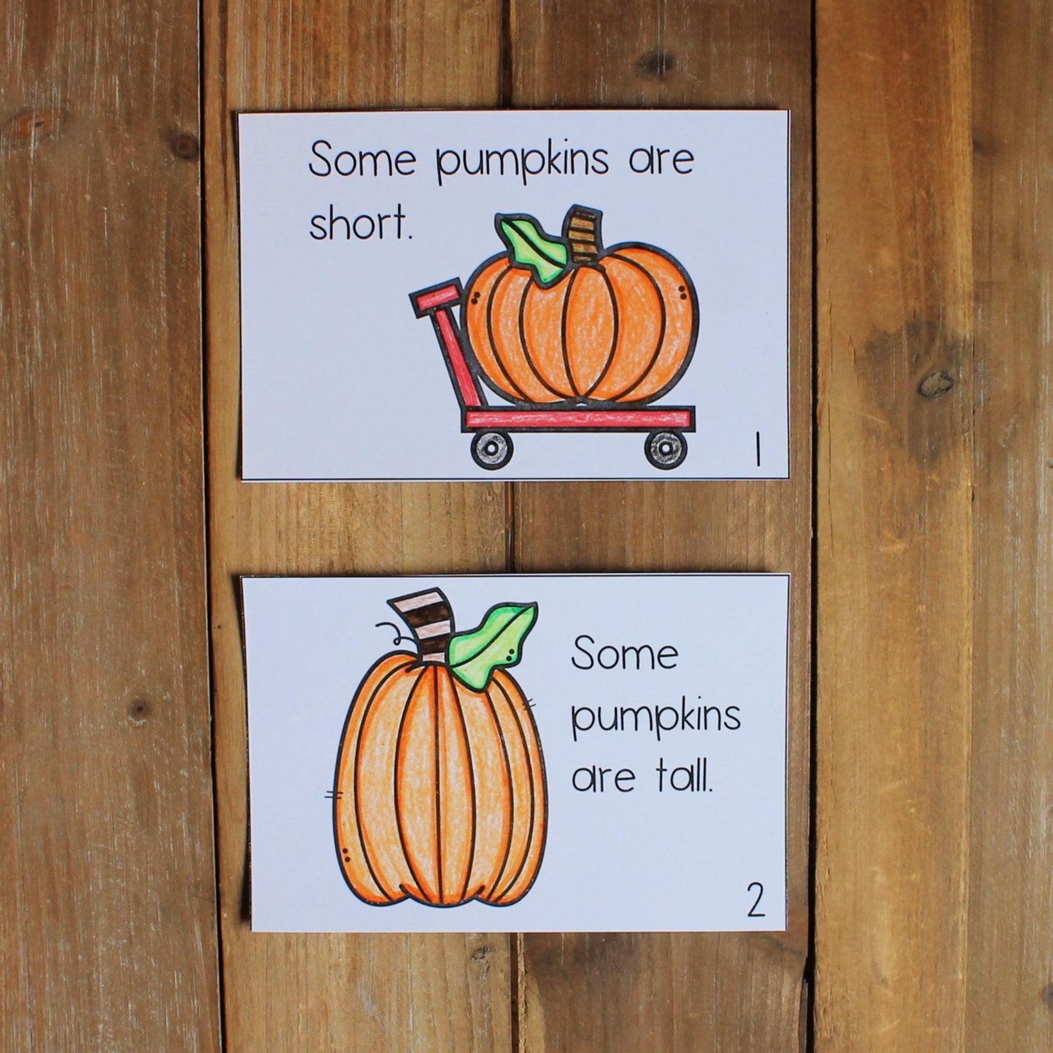 Pumpkins! Emergent Reader – The Tip-Top Printables Shop