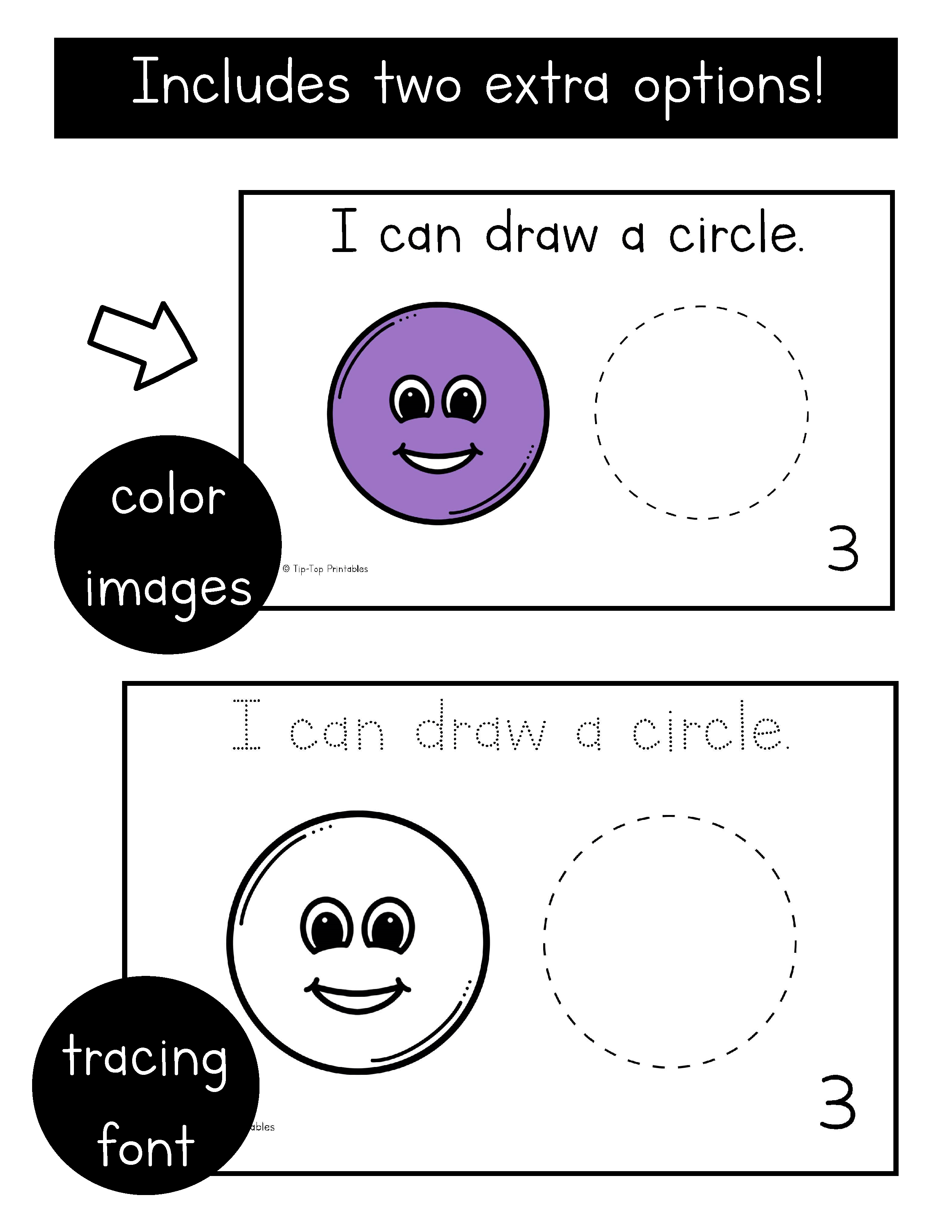 Shapes Emergent Reader – The Tip-Top Printables Shop