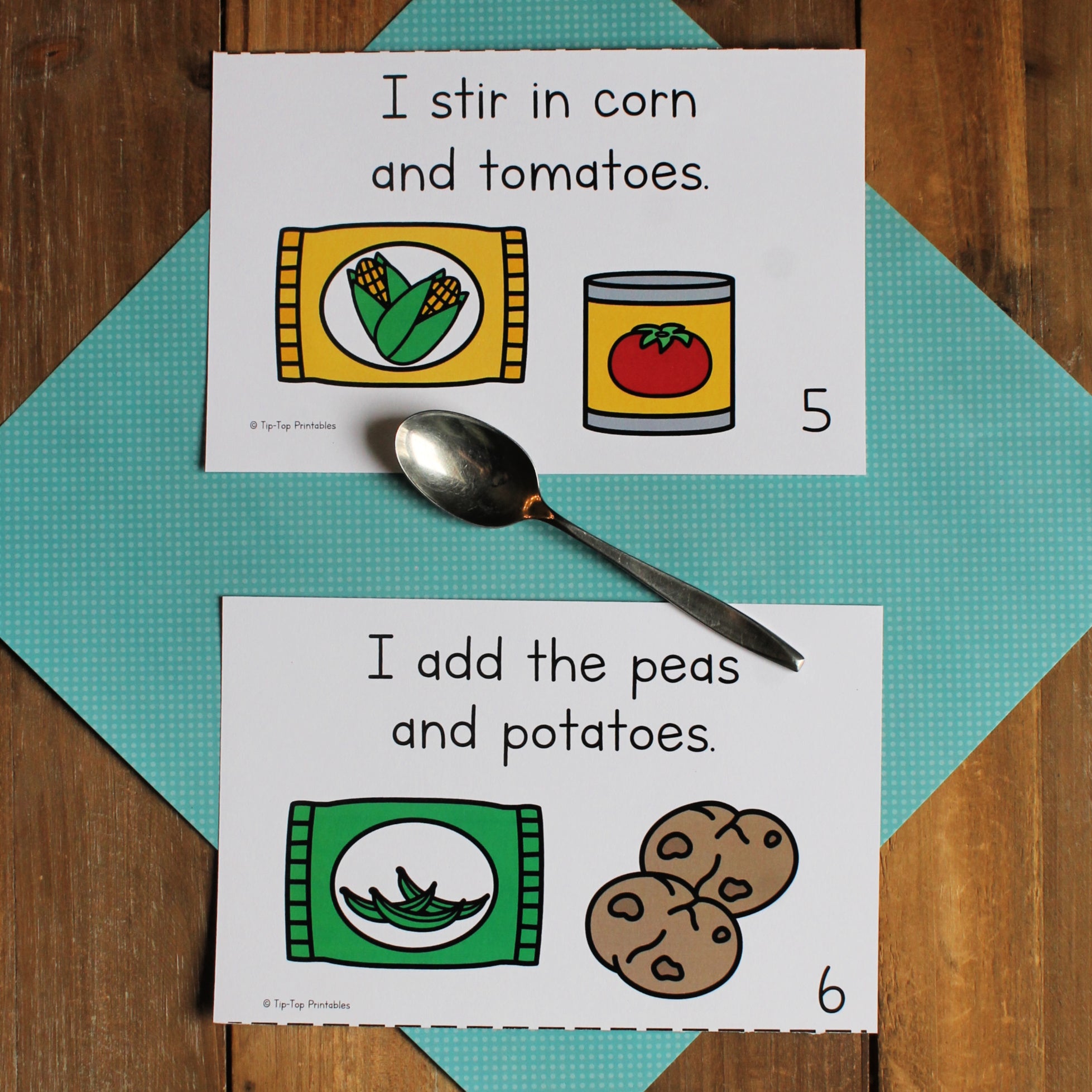Soup Emergent Reader – The Tip-Top Printables Shop