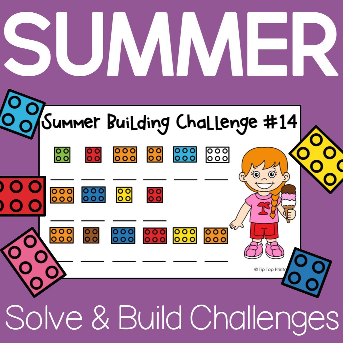 Summer Building Challenge Cards (STEM Activity) – The Tip-Top ...