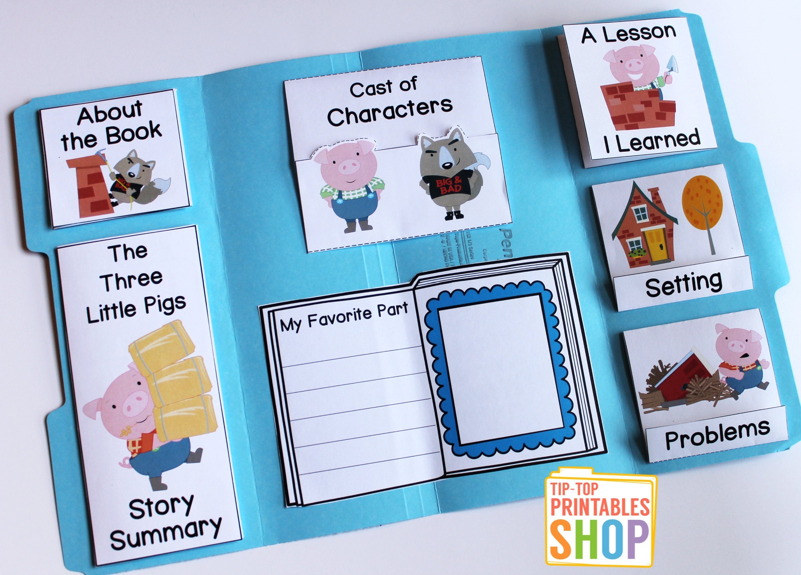 Three Little Pigs Printable Booklet The True Story Of The Three Little