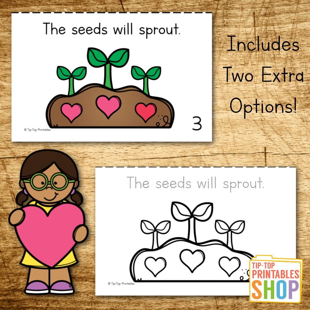 Valentine's Day Emergent Reader – The Tip-Top Printables Shop