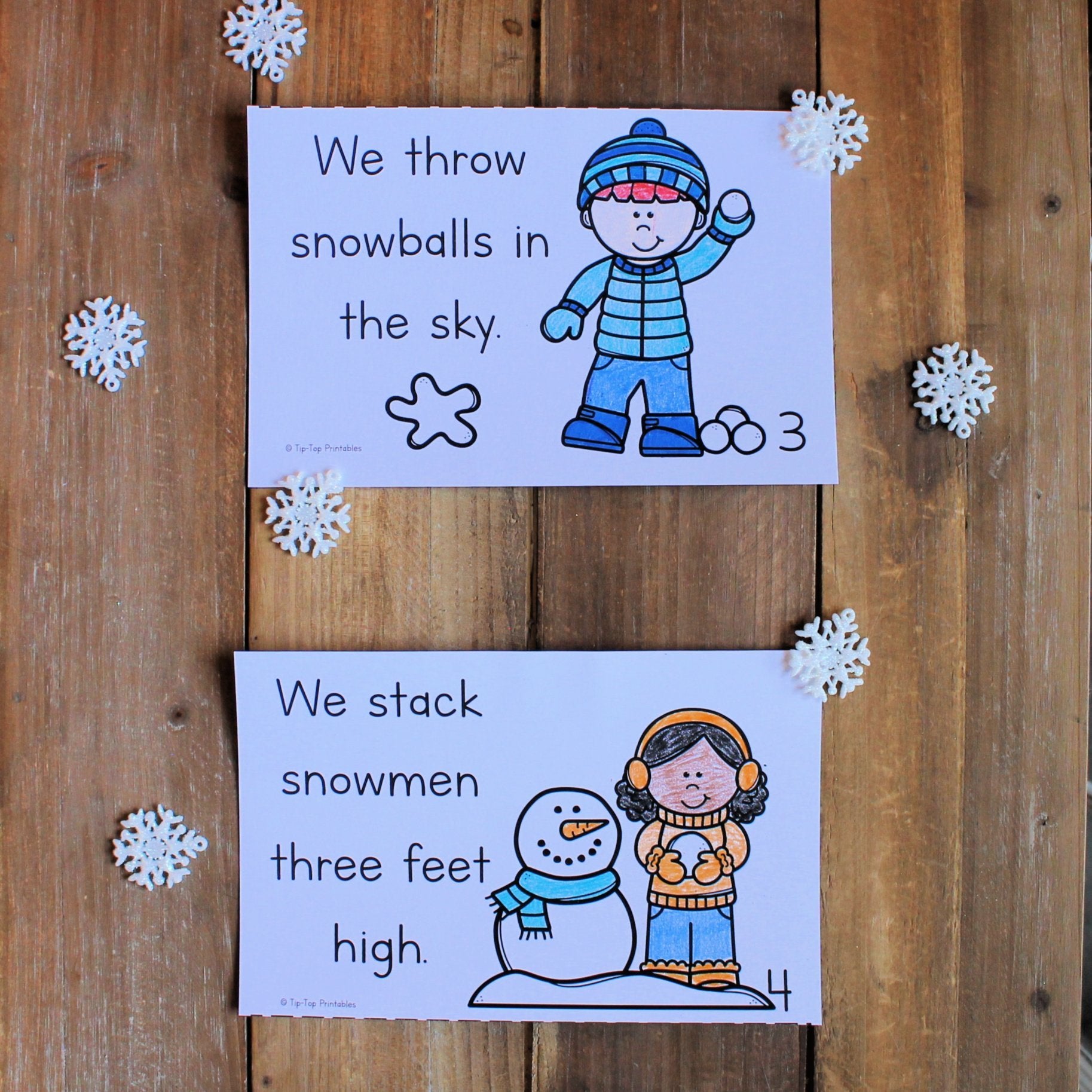 Winter Emergent Reader – The Tip-Top Printables Shop