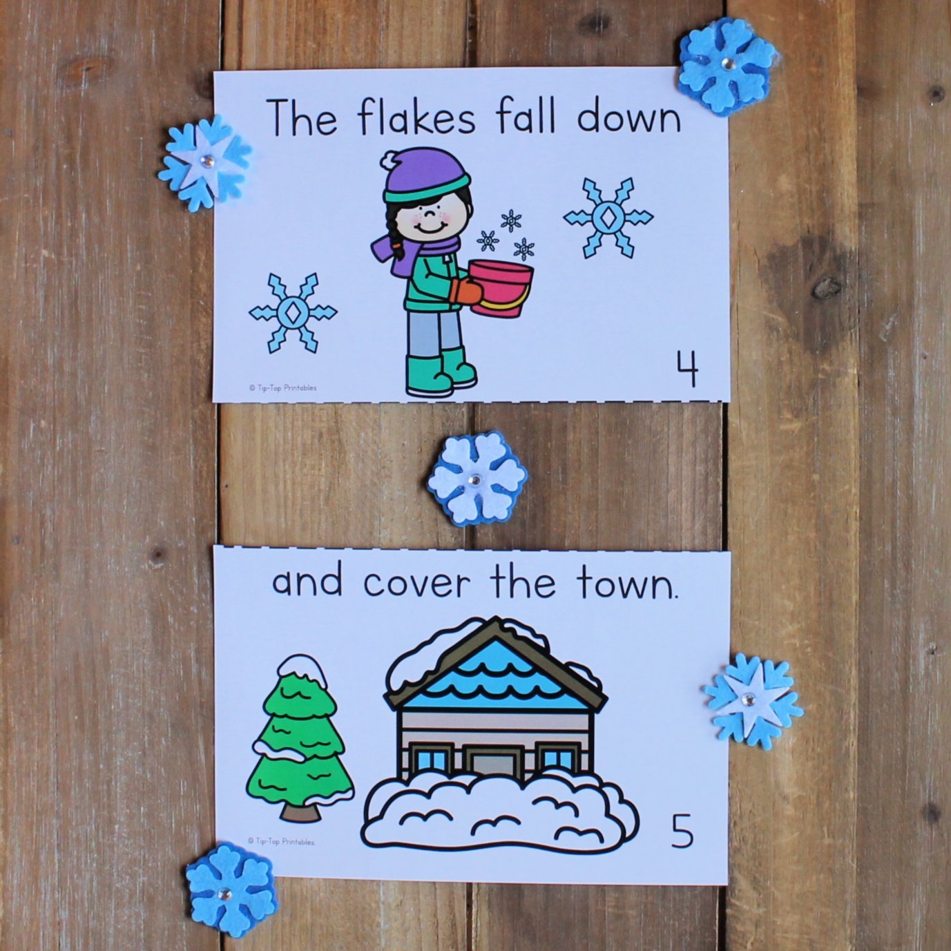 Winter Storm Emergent Reader – The Tip-Top Printables Shop