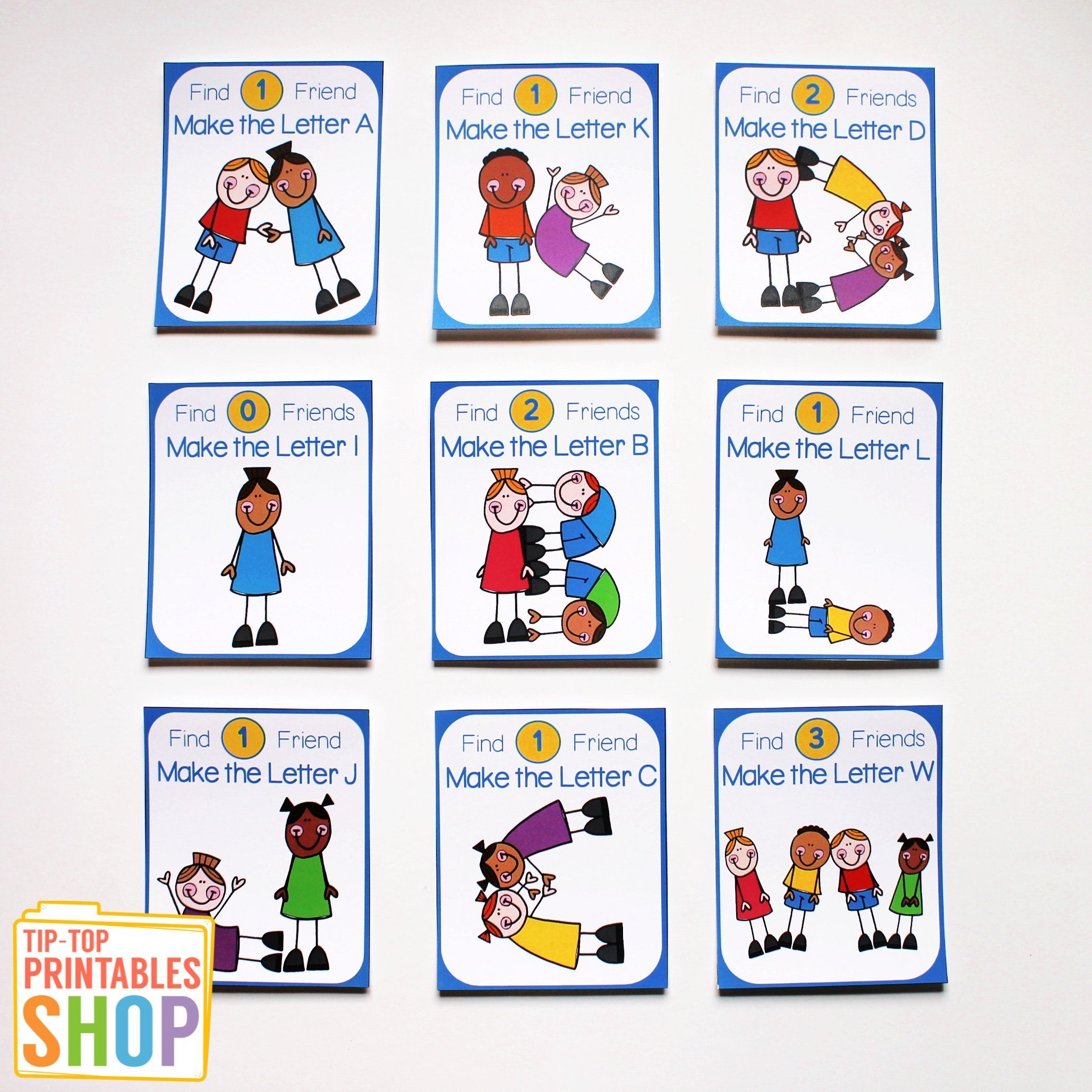 ABC Alphabet Cards – The Tip-Top Printables Shop