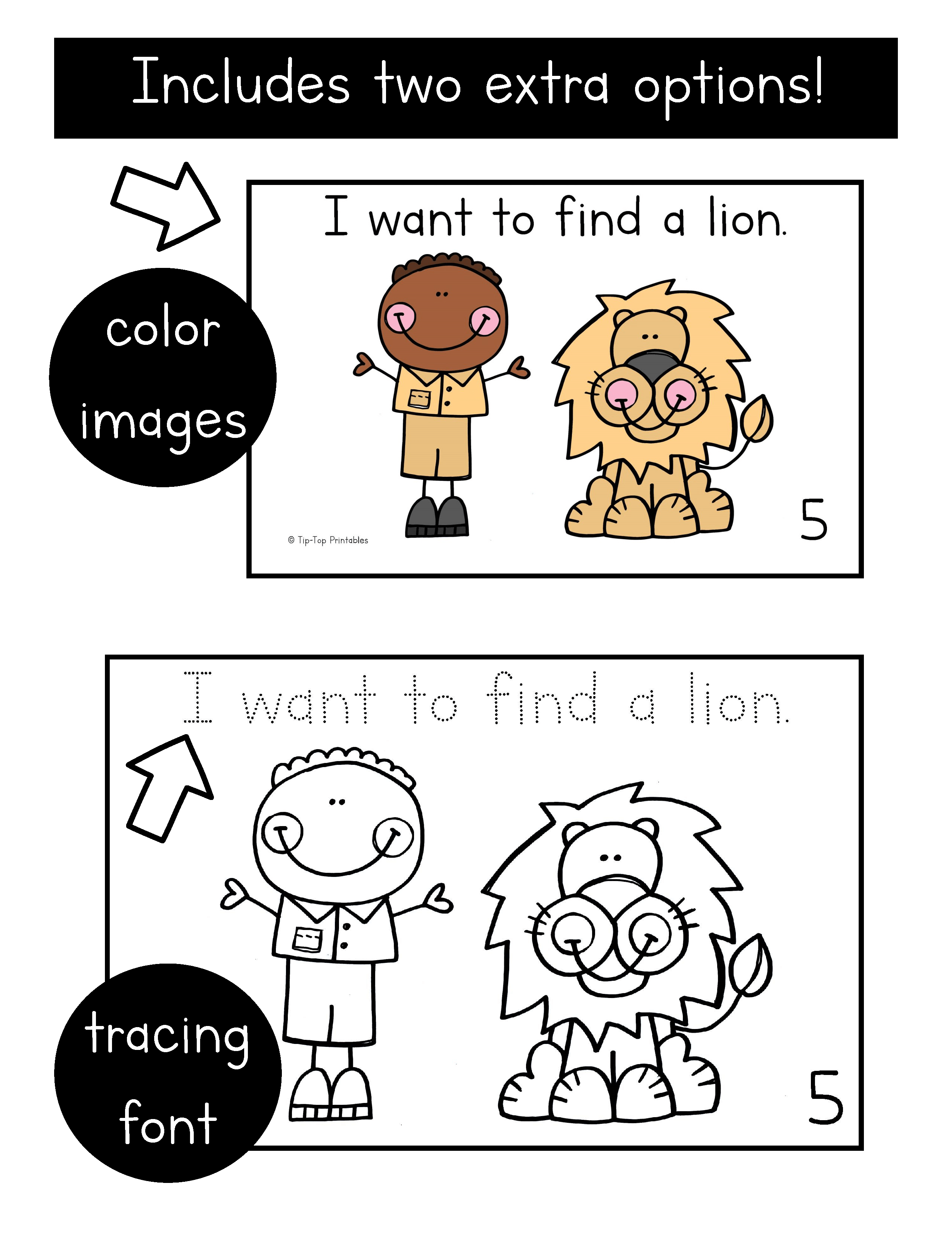 African Animals Emergent Reader – The Tip-Top Printables Shop
