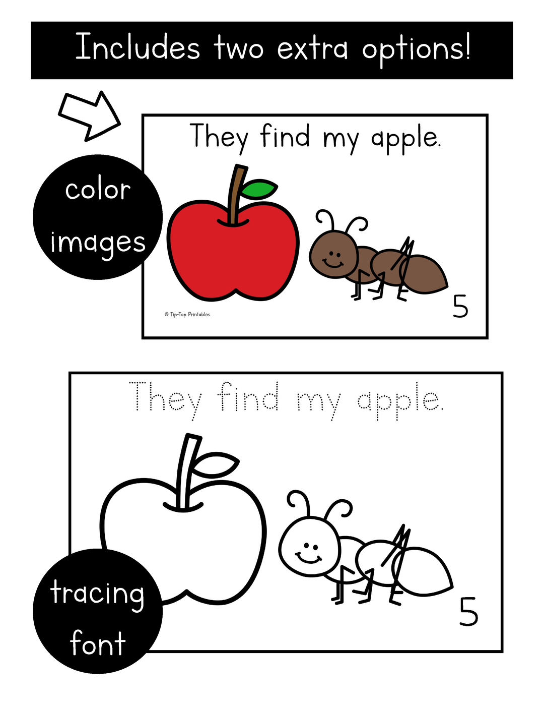 Ants Emergent Reader – The Tip-Top Printables Shop