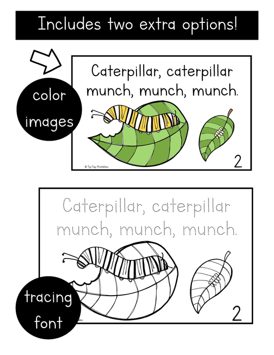 Butterfly Life Cycle Printable Book – The Tip-Top Printables Shop