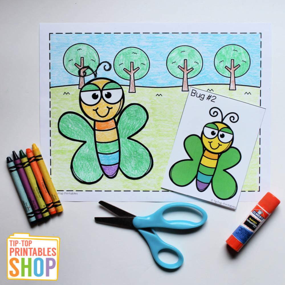 Build a Bug Activity Pages – The Tip-Top Printables Shop