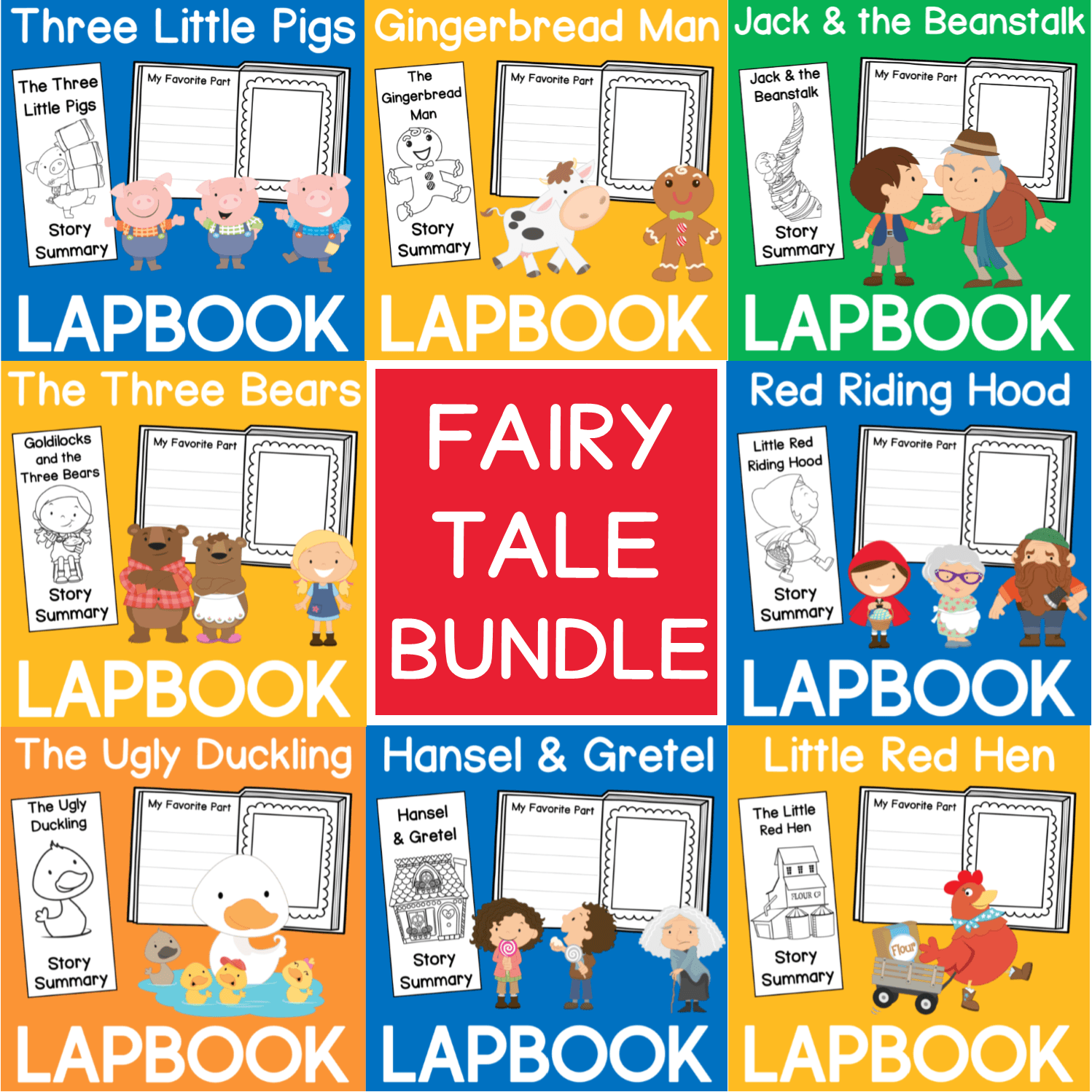 Fairy Tale Lapbook Bundle – The Tip-Top Printables Shop