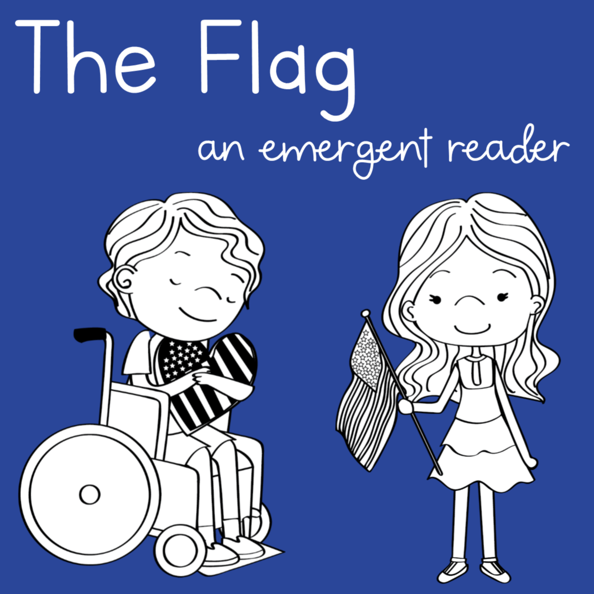 Flag Emergent Reader – The Tip-Top Printables Shop