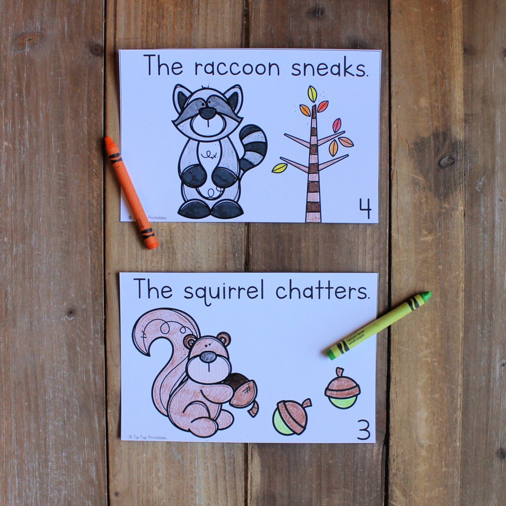 Forest Animals Emergent Reader – The Tip-Top Printables Shop