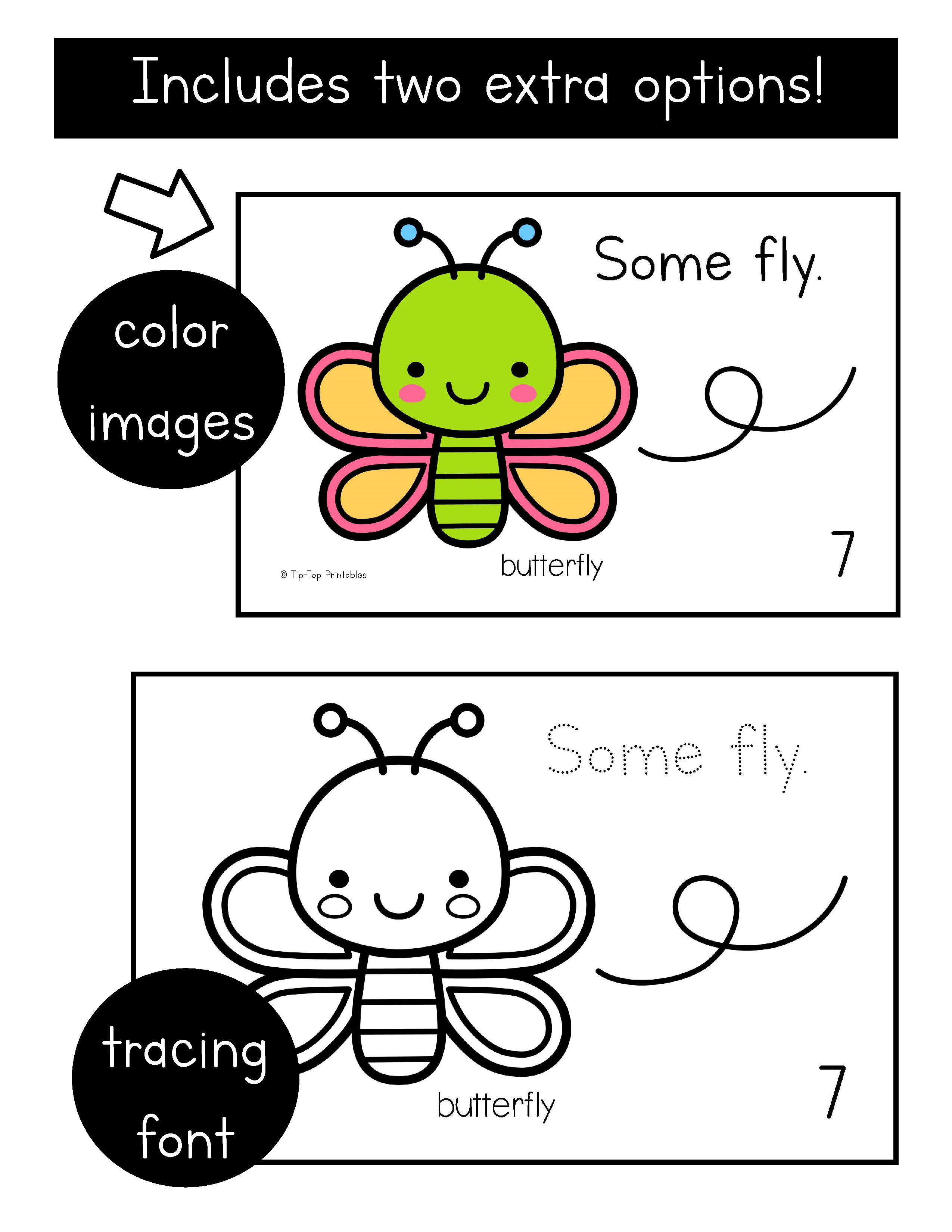 Insect Emergent Reader – The Tip-Top Printables Shop