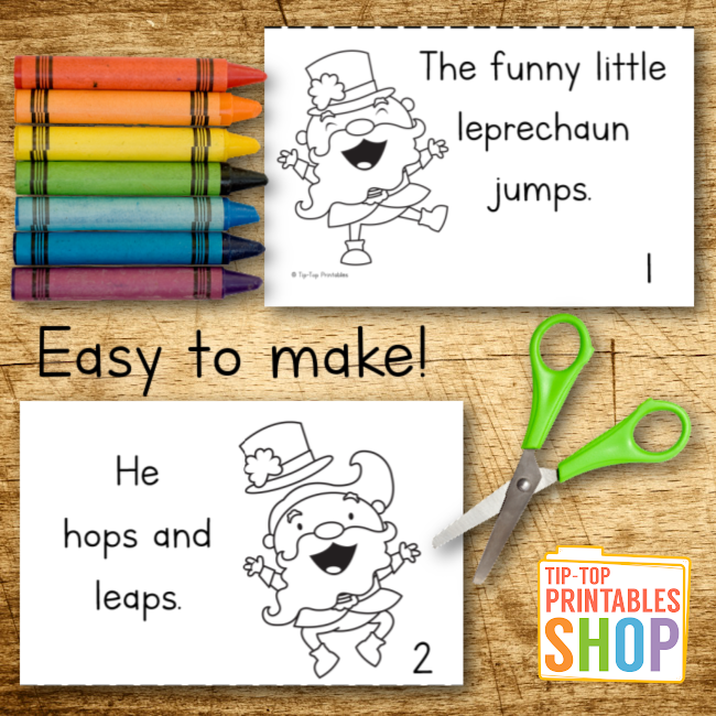 Leprechaun Printable Book – The Tip-Top Printables Shop