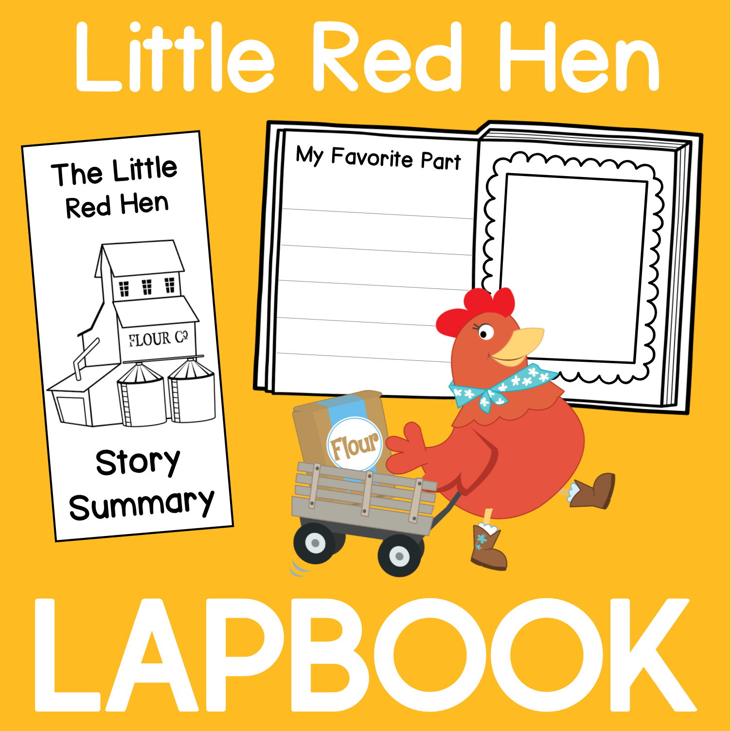 Little Red Hen Lapbook – The Tip-Top Printables Shop