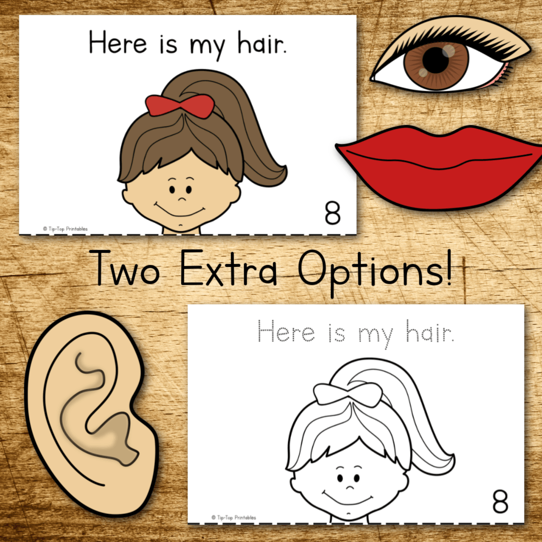 My Body Emergent Reader – The Tip-Top Printables Shop