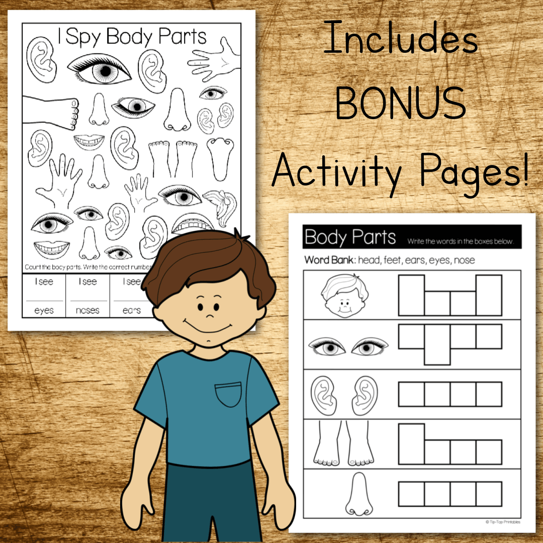 My Body Emergent Reader – The Tip-Top Printables Shop
